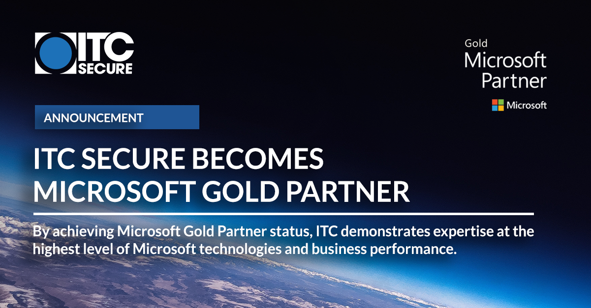 ITC Secure Achieves Microsoft Gold Partner Status - ITC Secure | Cyber ... ITC Secure Achieves Microsoft Gold Partner Status - ITC Secure | Cyber ...